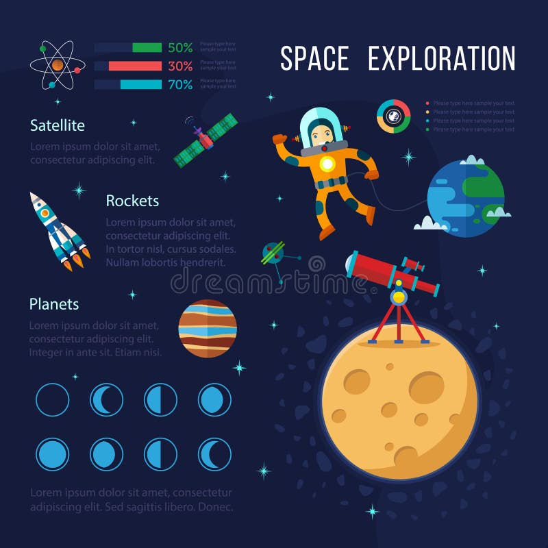 Set of Space and Astronaut Badges Stock Vector - Illustration of badge ...