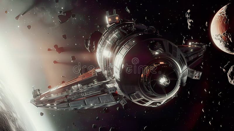 Space Exploration Image High Quality Stock Illustration - Illustration ...