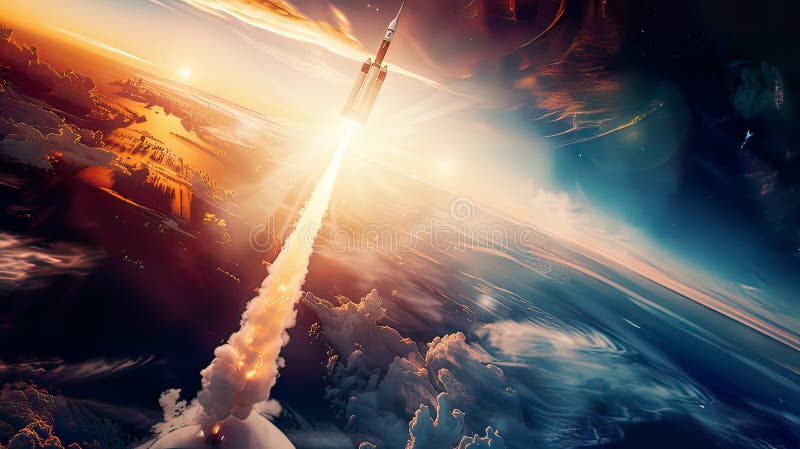 Space Exploration Image High Quality Stock Illustration - Illustration ...