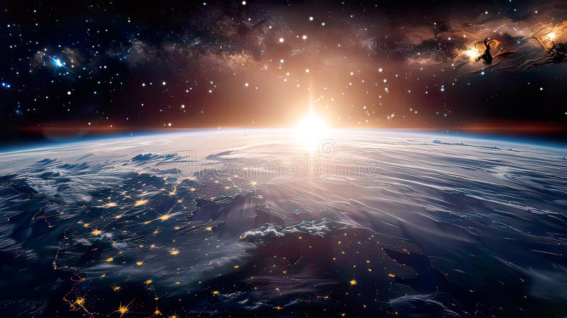 Space Exploration Image High Quality Stock Illustration - Illustration ...