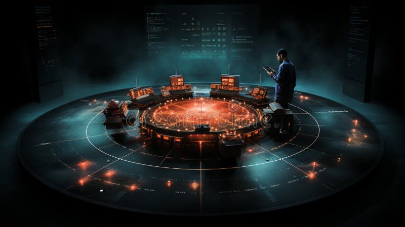 Space Exploration Map of Communication Satellite Signal Transmission ...