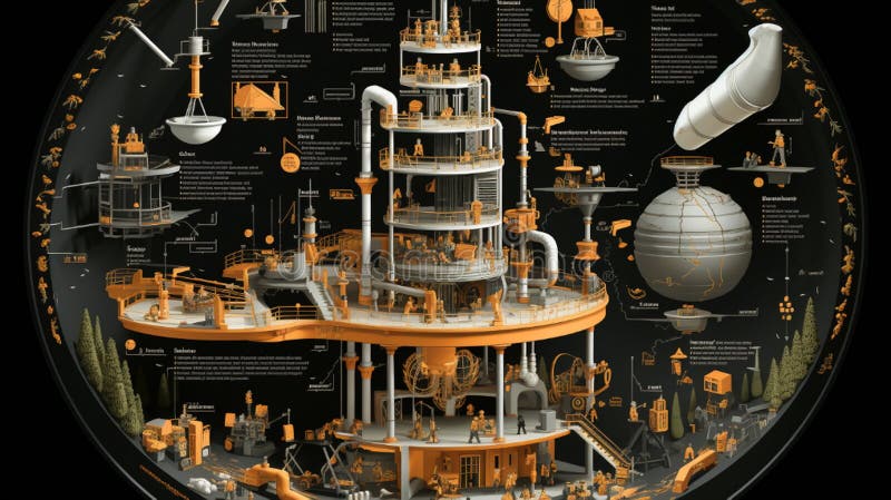Space Exploration Map of Communication Satellite Signal Transmission ...