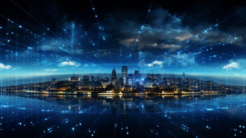 Space Exploration Map of Communication Satellite Signal Transmission ...