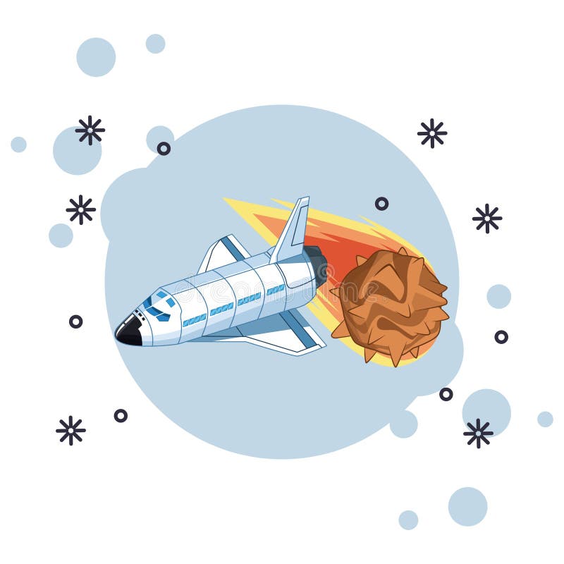 Space Exploration and Planets Cartoon Stock Vector - Illustration of ...