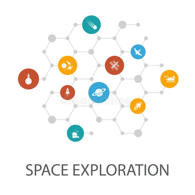 Space Exploration Presentation Template Stock Vector - Illustration of ...