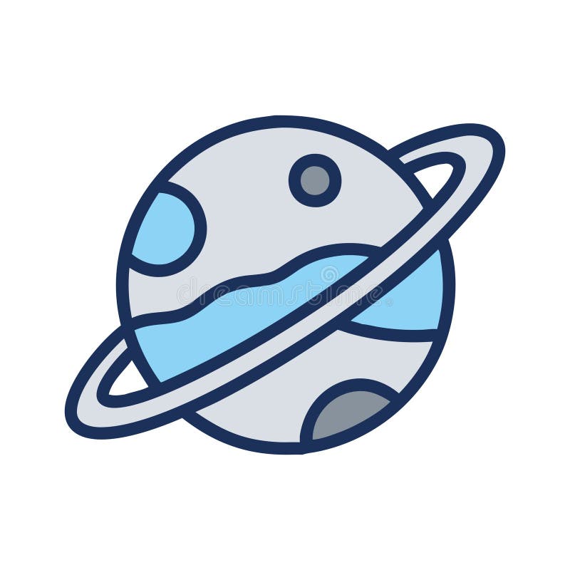 Space Exploration Saturn Icon Stock Illustration - Illustration of ...