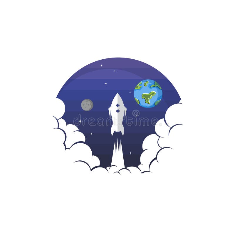 Space Exploration Shuttle Ship Logo Icon Sign Vector Stock Illustration ...
