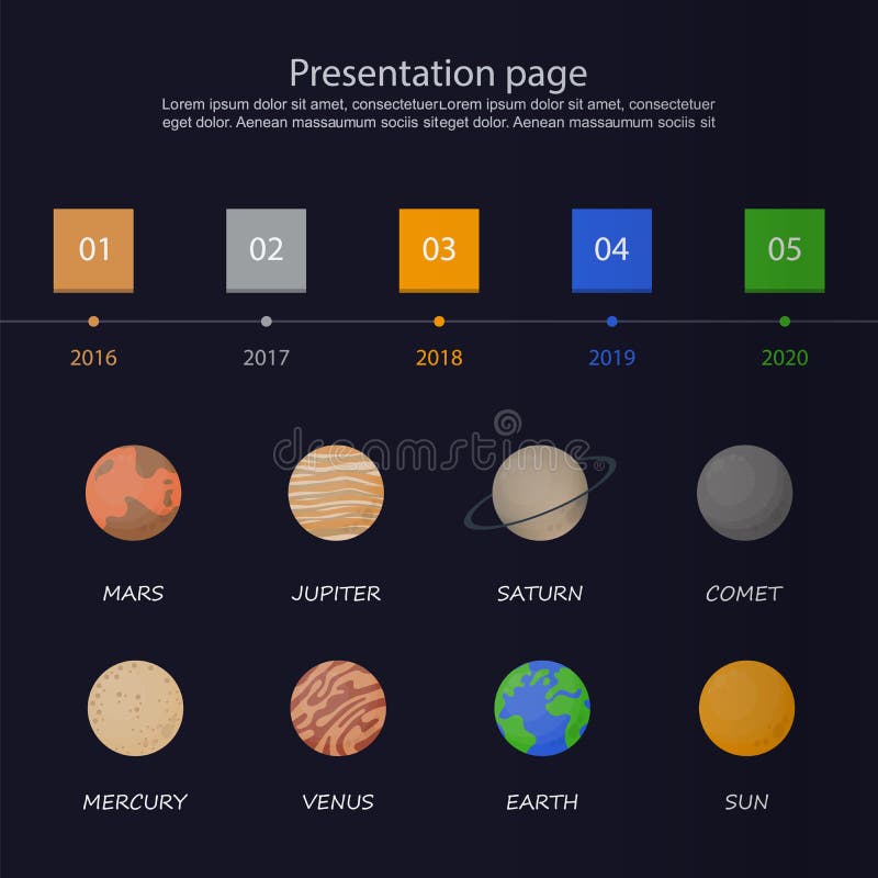 Space Exploration and the Solar System Stock Vector - Illustration of ...