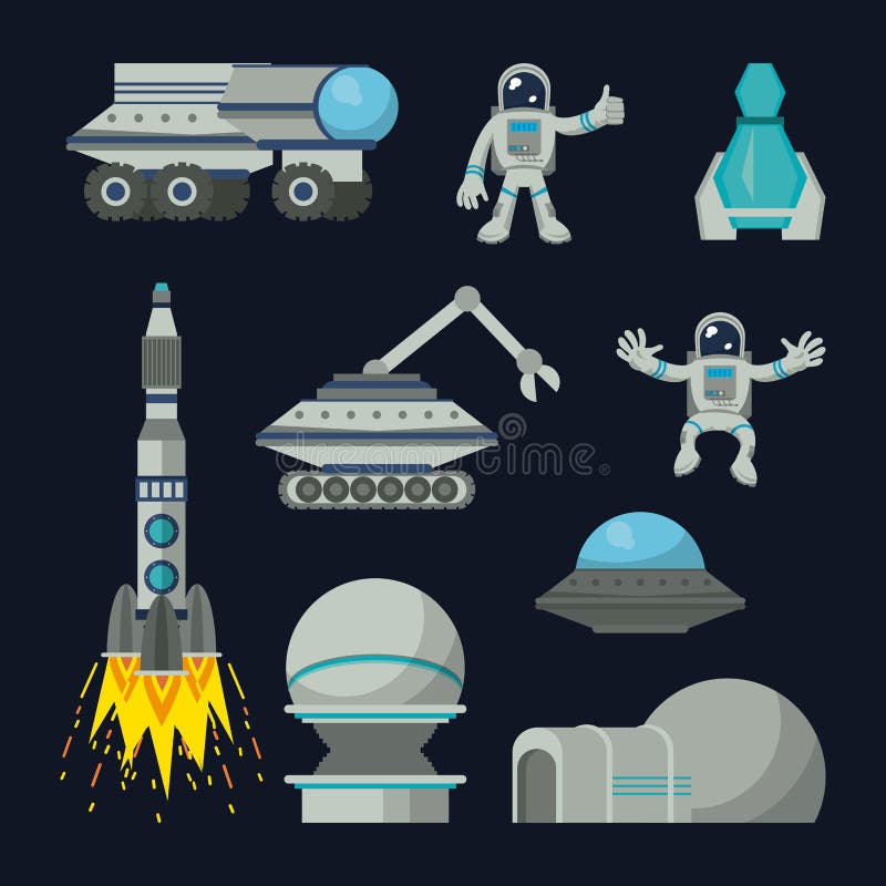 Space Exploration Technologies Stock Vector - Illustration of space ...