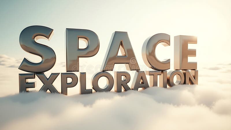 Space Exploration Text - Exploring the Wonders of the Universe in Bold ...