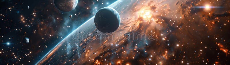 Space Exploration Themes Represented with Abstract 3D Models and ...