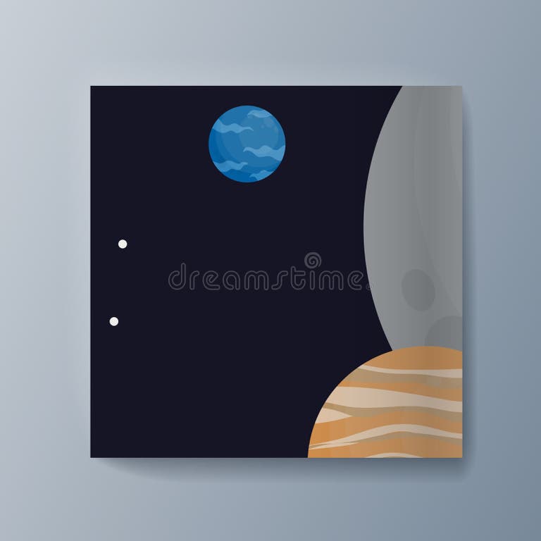 Space Exploration and the Trajectory of Planets Stock Vector ...