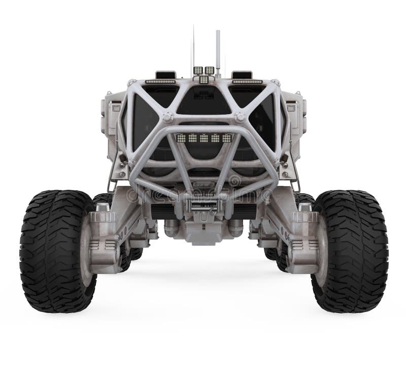 Space Exploration Vehicle Isolated Stock Illustration - Illustration of ...