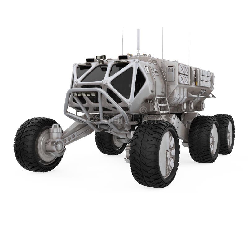 Space Exploration Vehicle Isolated Stock Illustration - Illustration of ...