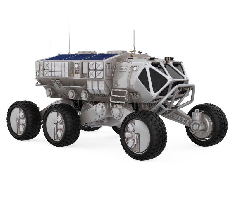 Space Exploration Vehicle Isolated Stock Illustration - Illustration of ...