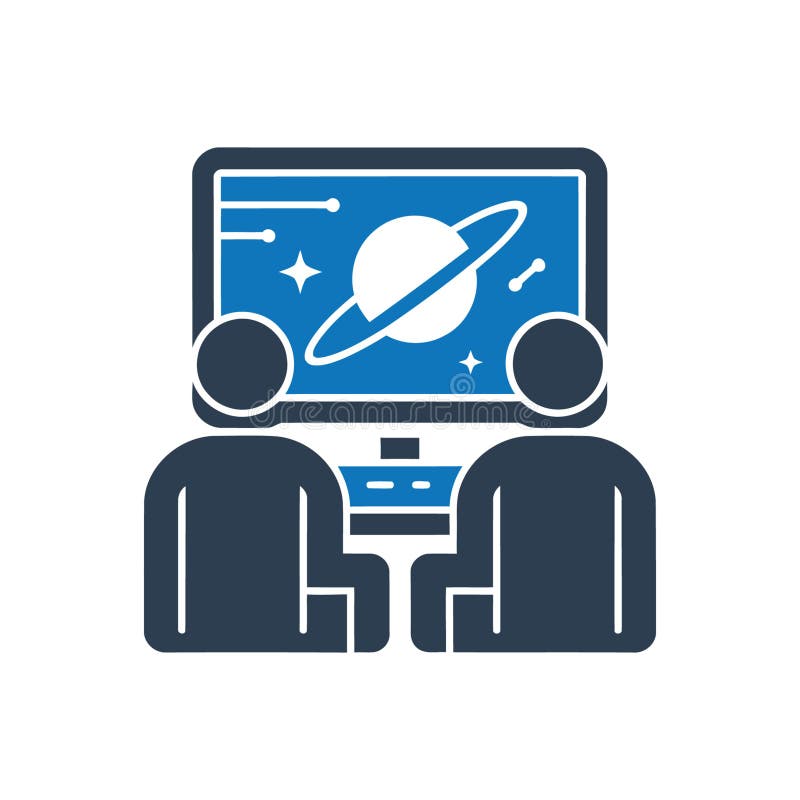 Space Exploration Viewing Icon Stock Illustration - Illustration of ...