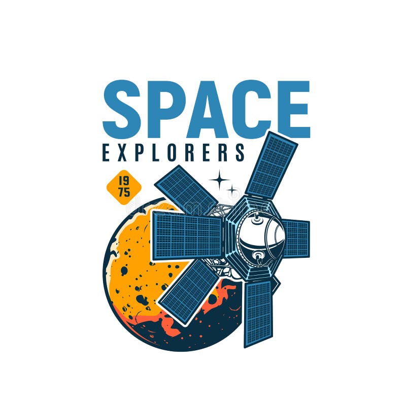 Space Explorer Icon. Telecommunication Satellite Stock Vector ...