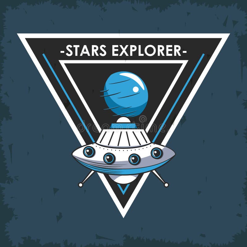 Space Explorer Patch Emblem Design Stock Vector - Illustration of icon ...