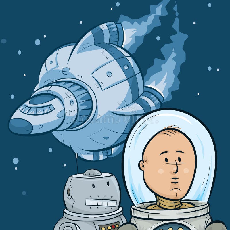 Space Explorers stock illustration. Illustration of cosmonaut - 41195776