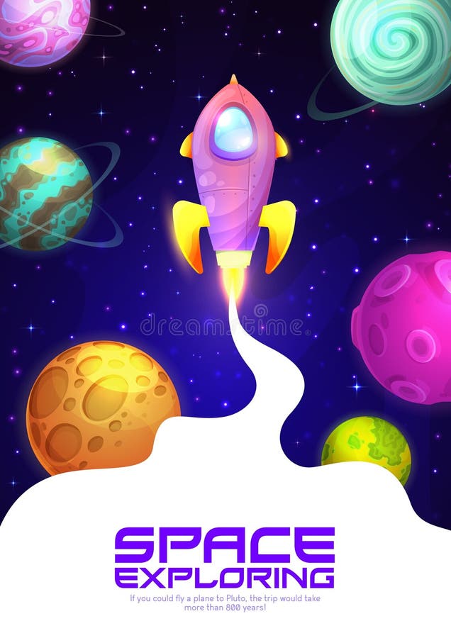 Space exploring concept stock illustration. Illustration of smoke ...