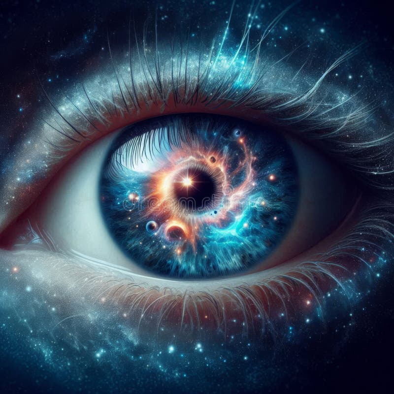 Space Eye stock illustration. Illustration of mesmerizing - 328627800