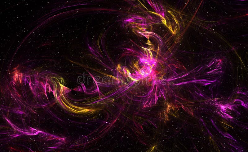 Space Fantasy Neon Splash stock illustration. Illustration of splash ...