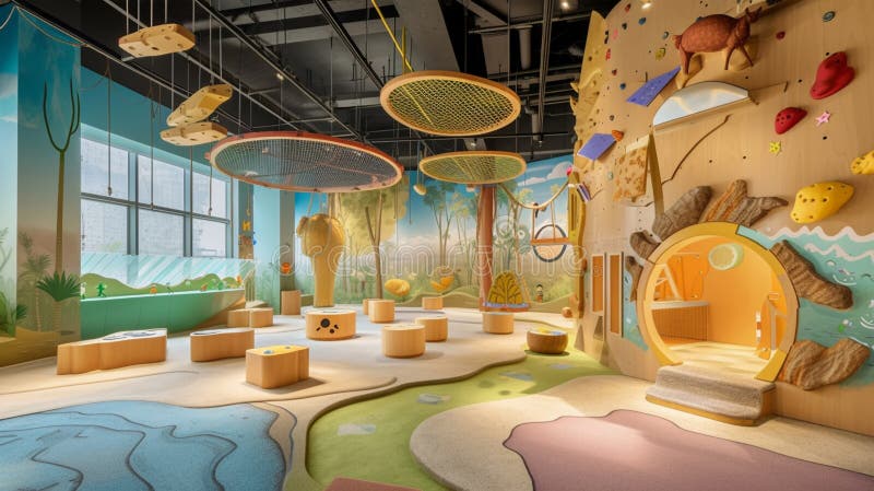 A Space Filled with Interactive Maps, Climbing Walls, and Playful Decor ...