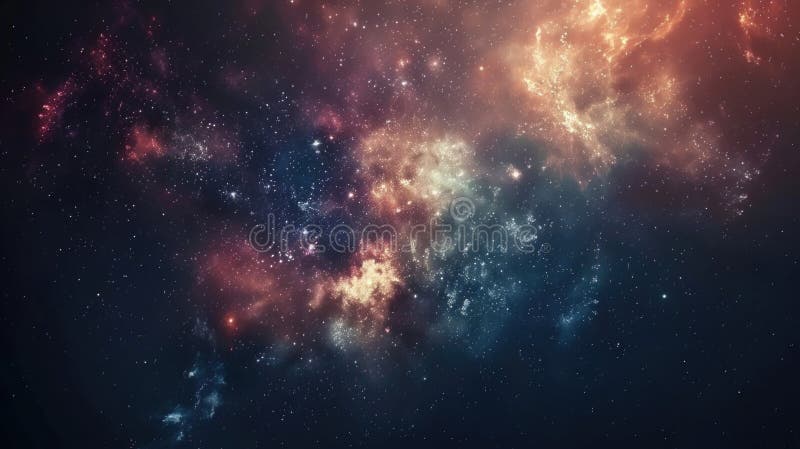 A Space Filled with Lots of Stars and Nebulas. Ideal for Science or ...