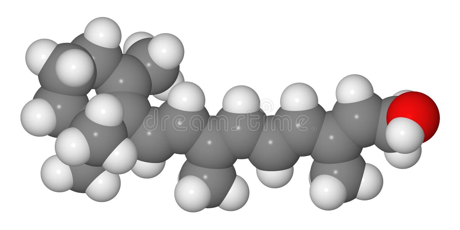 Space-filling Molecular Model of Butane or N-butane. Atoms are ...