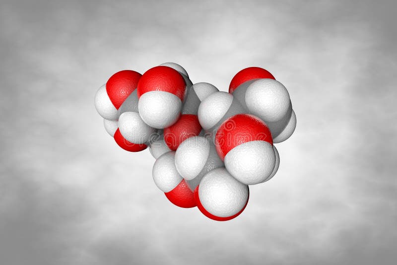 Trehalose Molecular Structure Isolated on White Stock Illustration ...