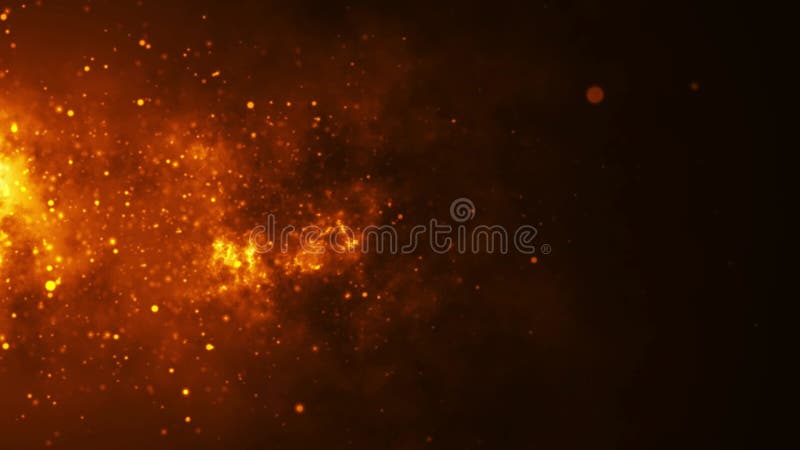 Space Fire Background with Particles and Fire Stock Footage - Video of ...