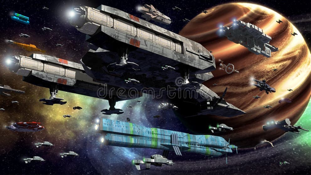 Space Fleet Stock Illustrations – 499 Space Fleet Stock Illustrations ...