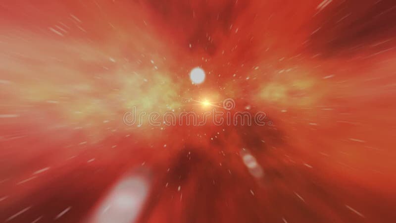 Space Flight Across the Universe with the Speed of Light Stock Video ...