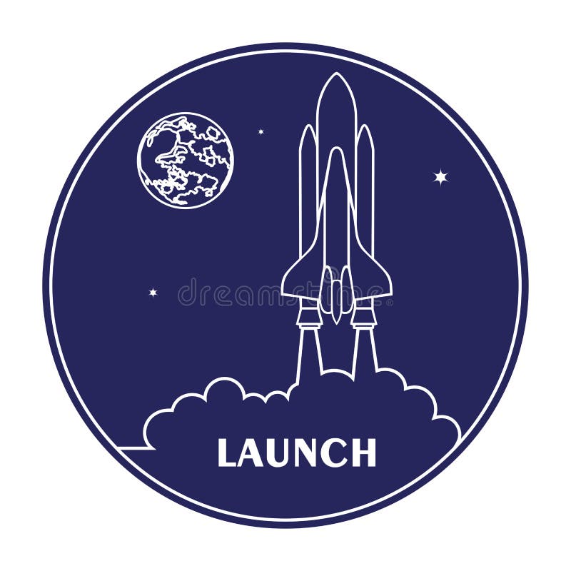 Space flight icon stock vector. Illustration of science - 144388743