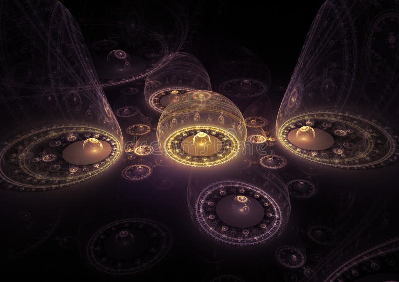 Space Fractal stock illustration. Illustration of light - 8722799