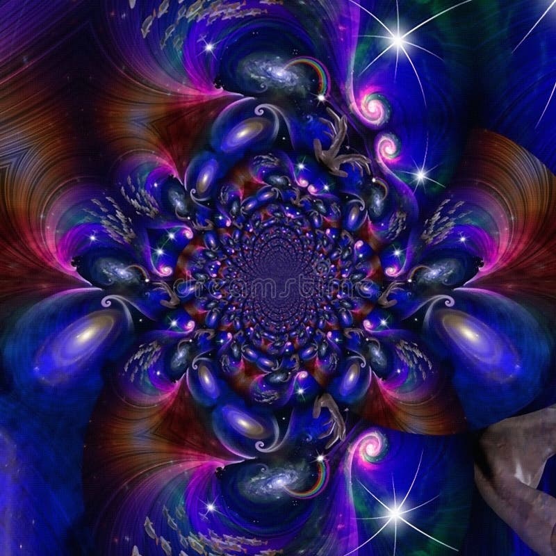 Space Fractal stock illustration. Illustration of light - 8722799