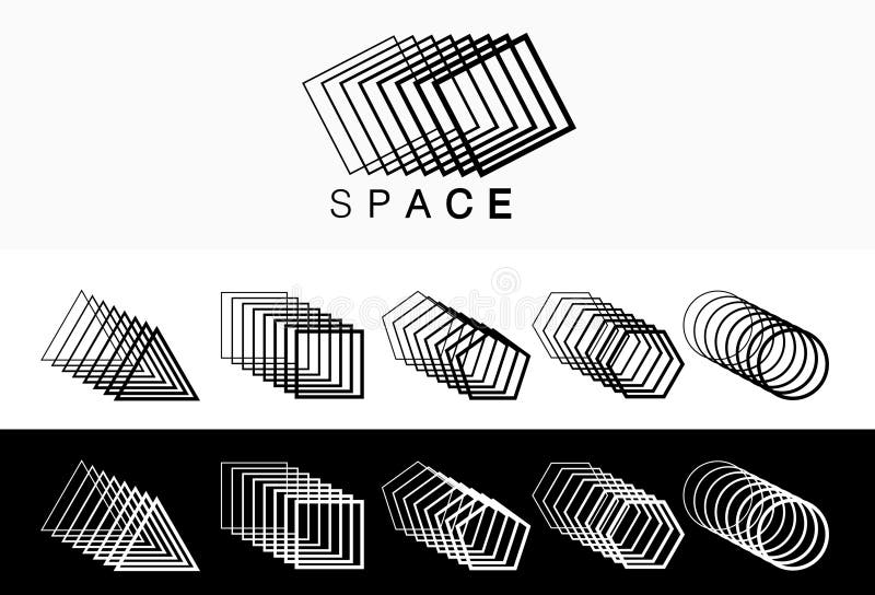 Space frames stock vector. Illustration of modern, painted - 336239172