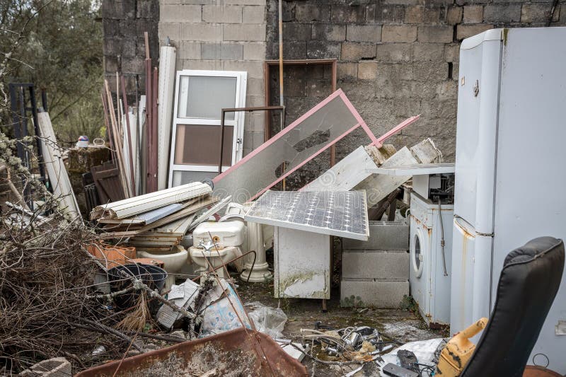 Space Full of Junk, Unused Things, Varied Material Out of Use and Worn ...