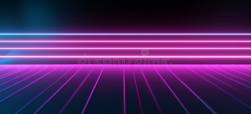 A Space Full of Neon Lights Stock Image - Image of stage, wallpaper ...