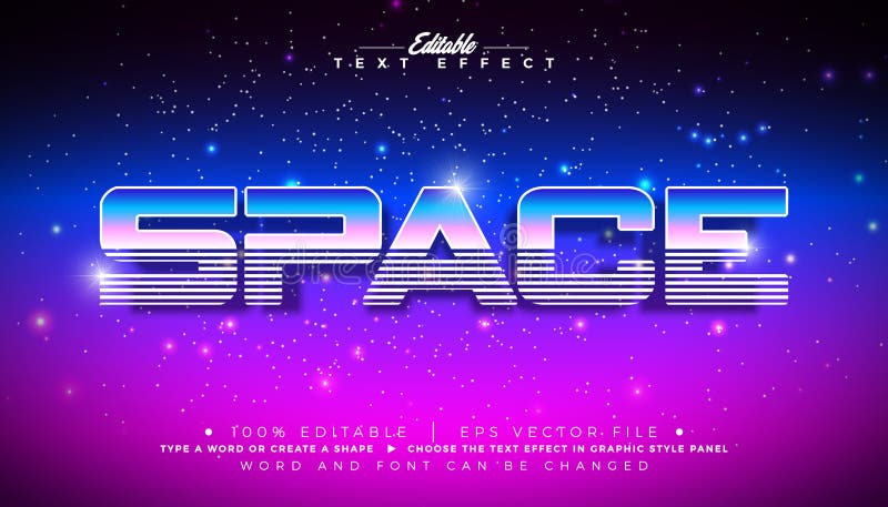 Retro Futuristic Vector Typography Stock Illustrations – 14,392 Retro ...