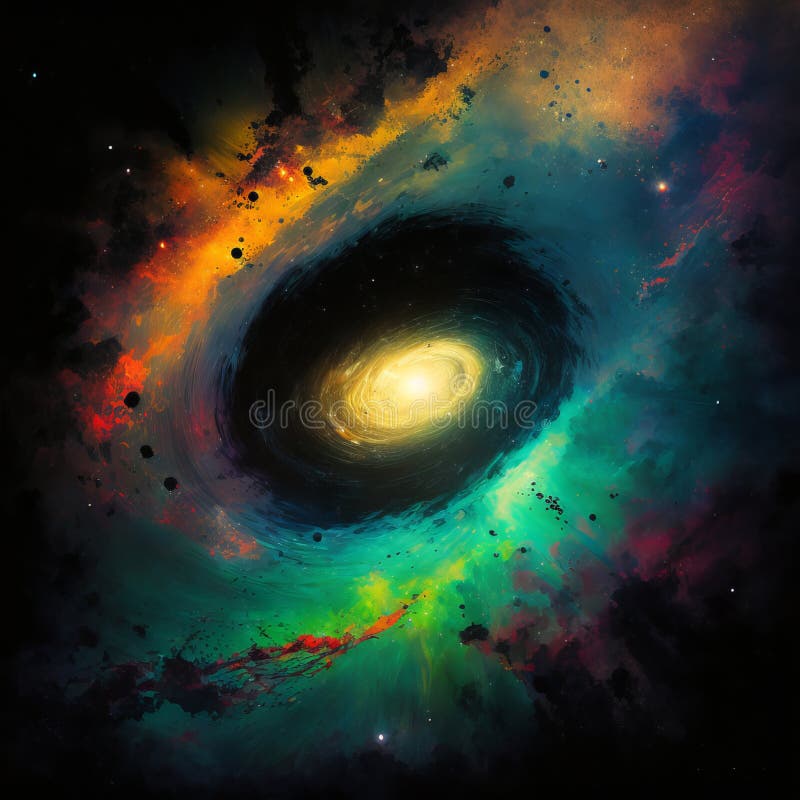 Background Space Galaxy Particles Abstraction with Different Colors ...