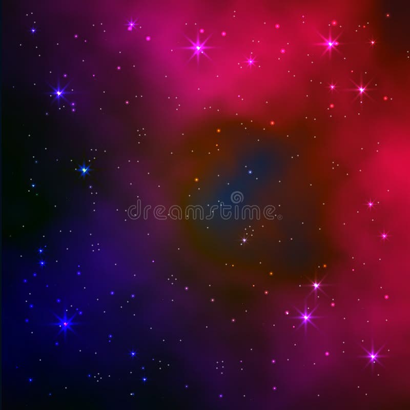 Space Galaxy Vector Background. Realistic Illustration Stock Vector ...