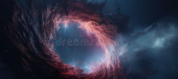 Space Galaxy Vortex Hole Tunnel Background Stock Illustration ...