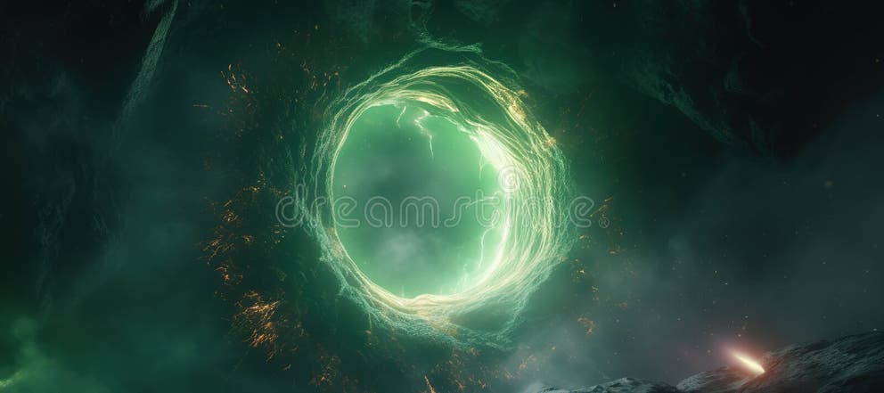Space Galaxy Vortex Hole Tunnel Background Stock Illustration ...