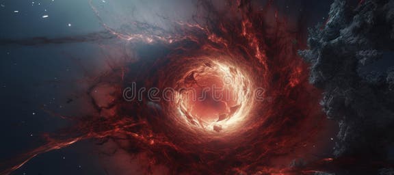 Space Galaxy Vortex Hole Tunnel Background Stock Illustration ...