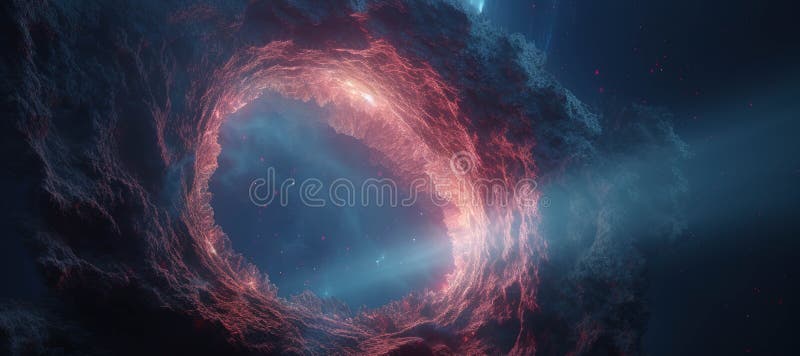Space Galaxy Vortex Hole Tunnel Background Stock Illustration ...