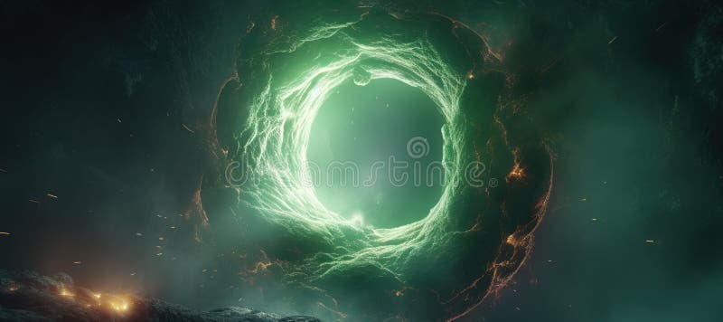Space Galaxy Vortex Hole Tunnel Background Stock Illustration ...