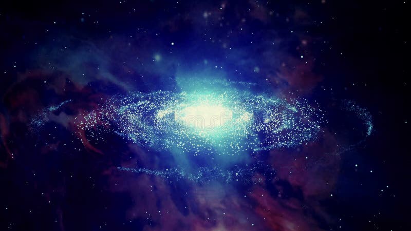 Space Galaxy Zoom in Motion Graphics Stock Video - Video of blue, beam ...