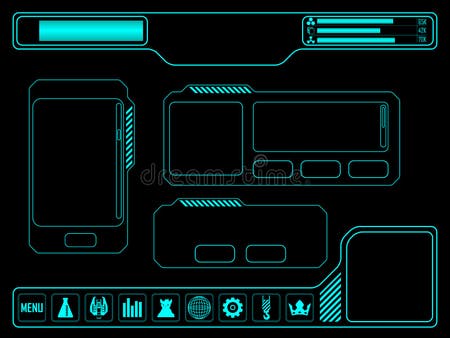 Space game asset stock vector. Illustration of concept - 58652427