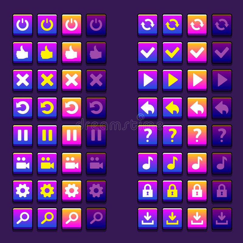 Space Game Level Complete Interface Panels Ui Stock Vector Illustration Of Graphics Logo